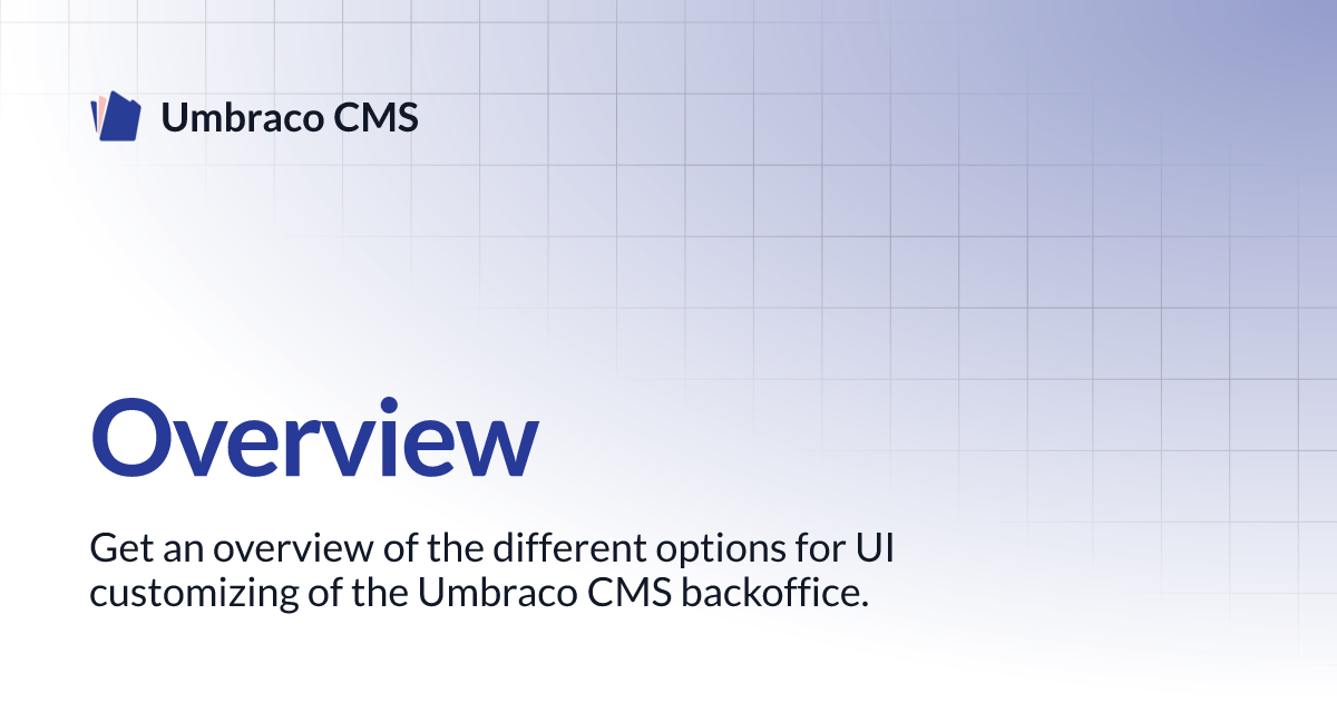 Overview | Umbraco CMS
