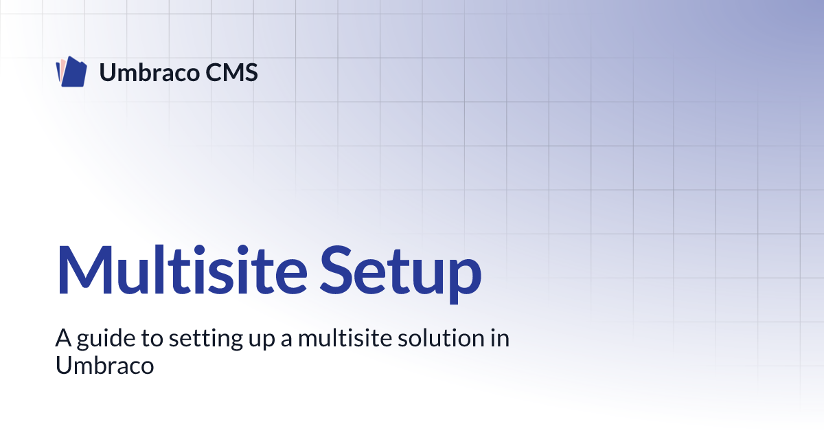 Multisite Setup Umbraco Cms