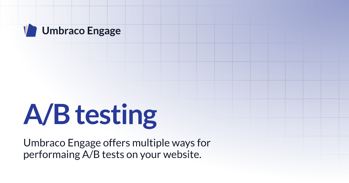 Ab Testing Umbraco Engage
